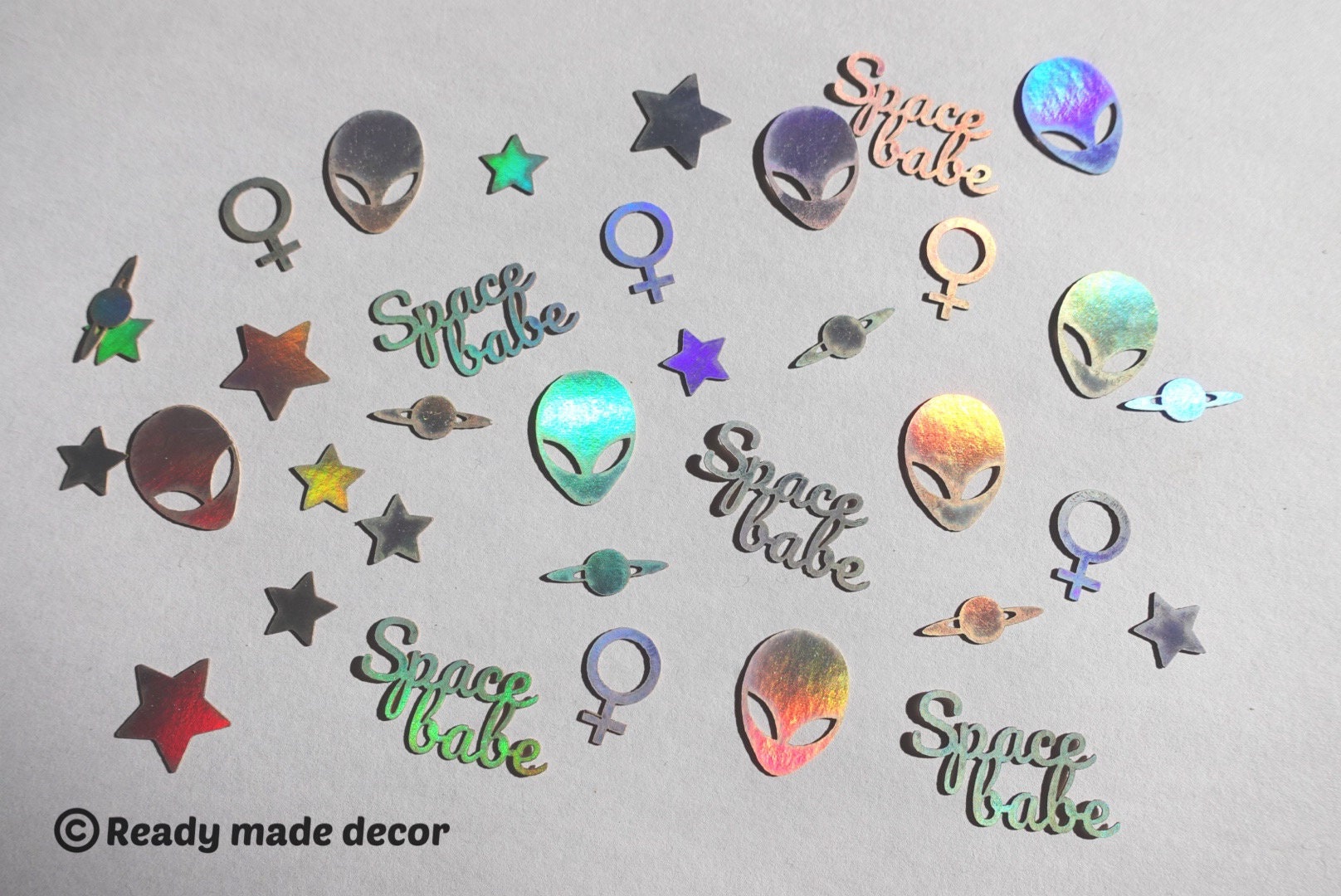 Alien Confetti, Out of Space Party Decorations, Alien Birthday Party Confetti, Space Babe, Alien ...