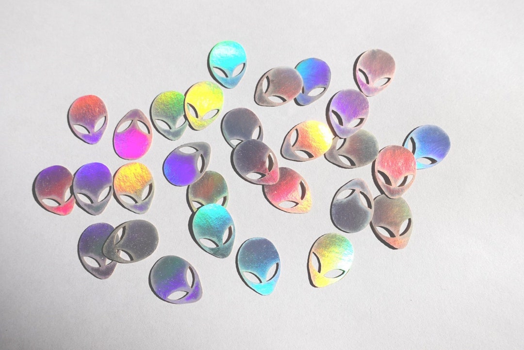 Alien Confetti, Alien Head Confetti, Outer Space Party, Alien Confetti ...