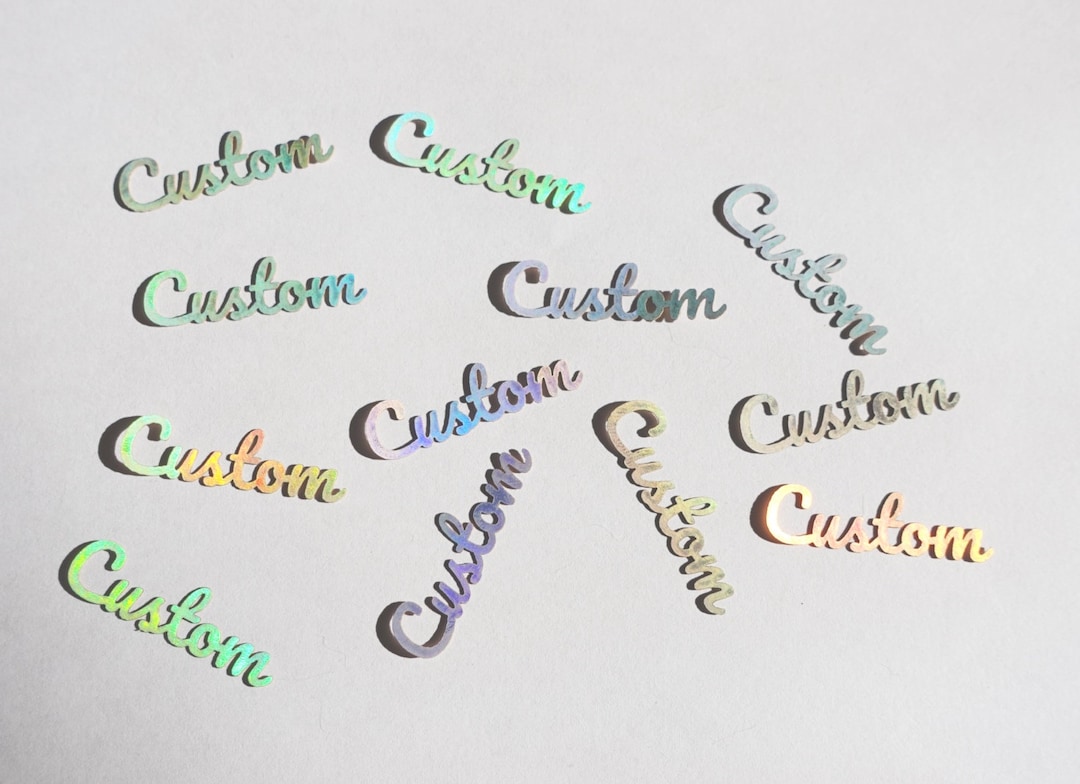 Custom Name Confetti, Personalized Confetti, Personalized Word Confetti ...