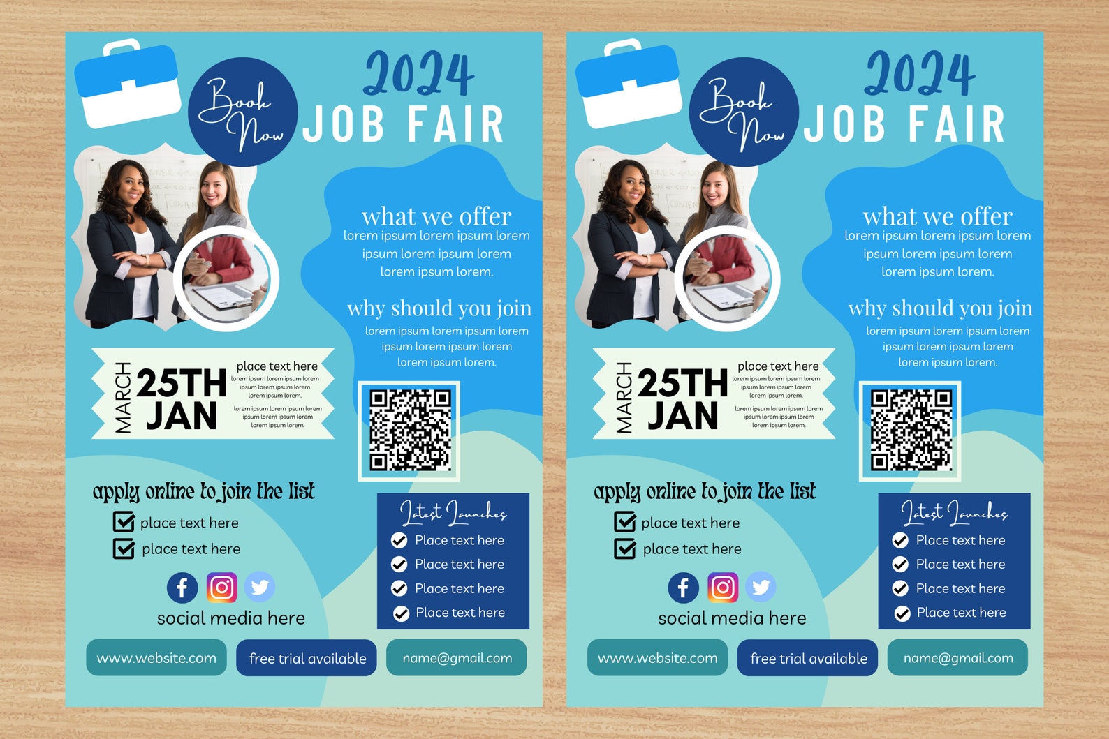 Childcare Hiring Flyer Template| QR Code| Childcare Flyer |A4 Size ...