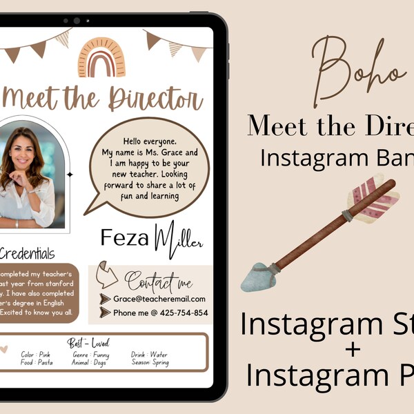 Meet the Teacher Template - Etsy