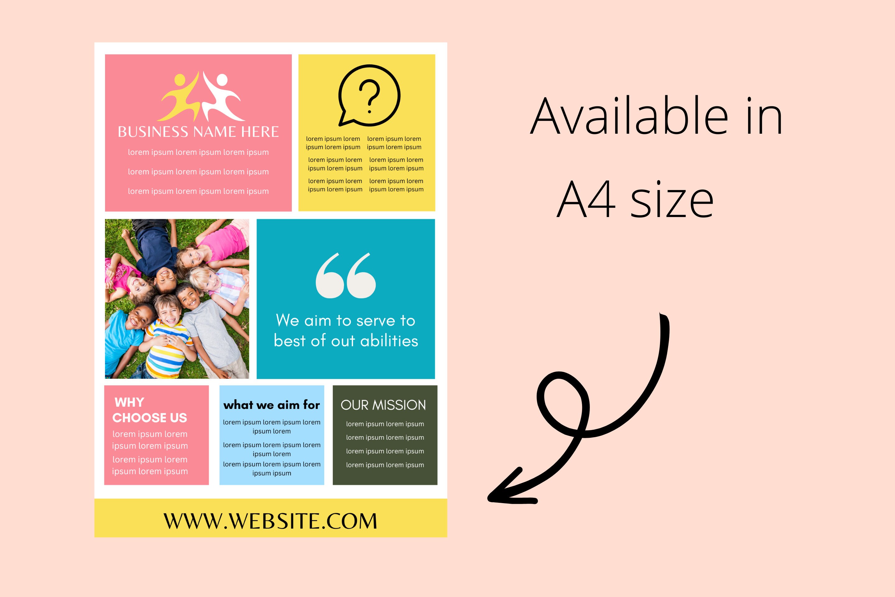 Editable Admission Flyer Template QR Code Daycare Flyer A4 Sizefamily ...