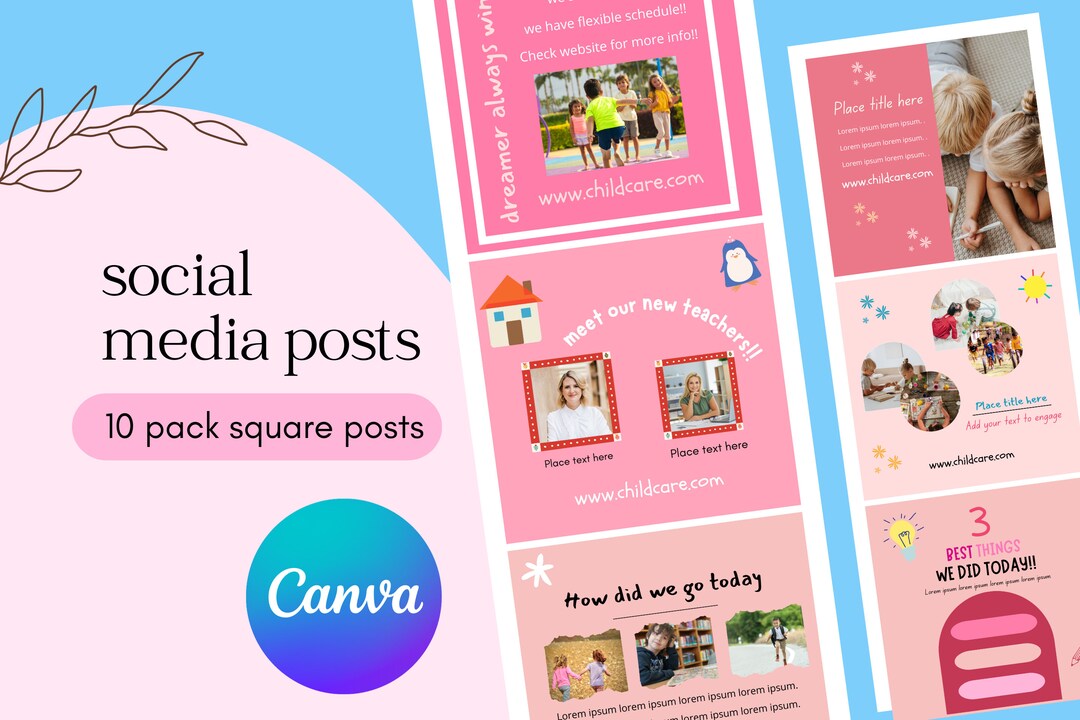 Childcare Instagram Canva Instagram Post Template Early Childhood ...