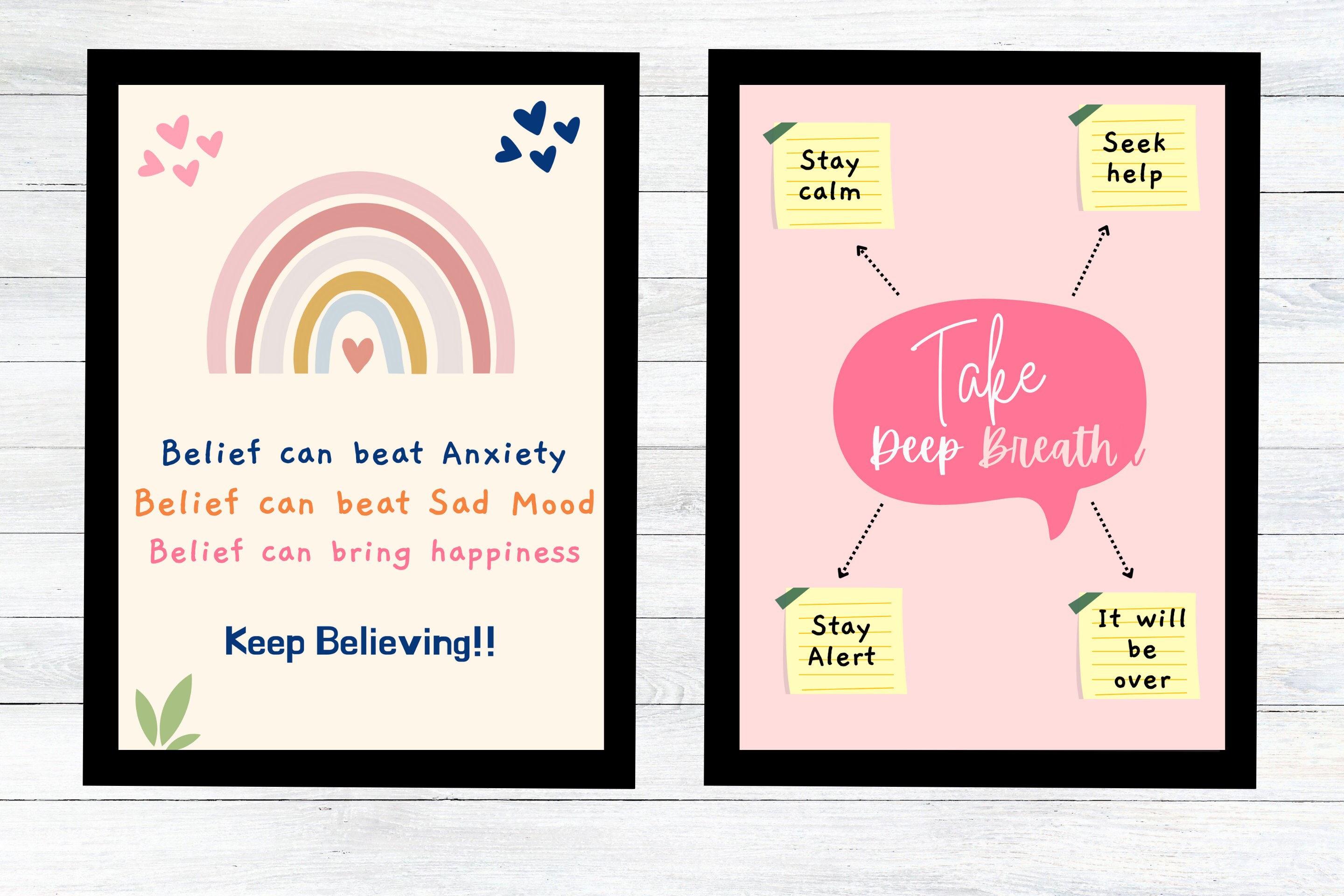 Anxiety Poster Mental Health Flyer 8 by 11 Inch A4 Size - Etsy