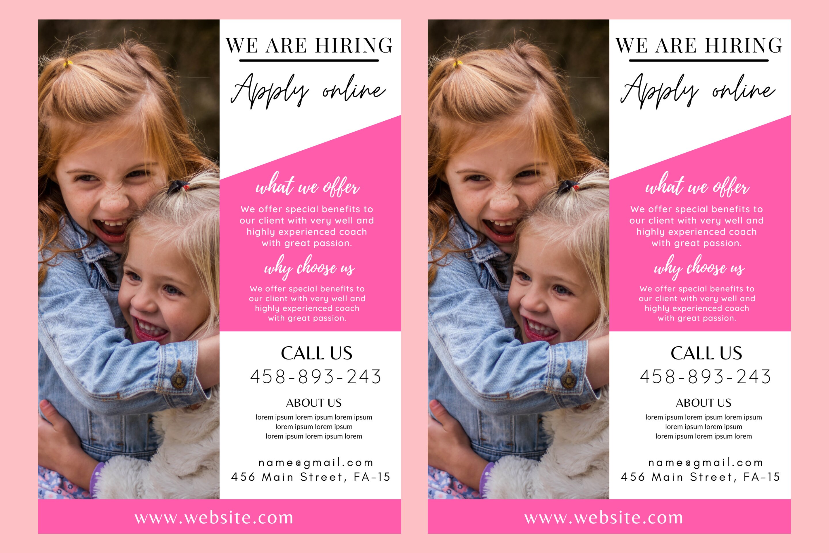 Editable School Flyer Template QR Code Daycare Flyer A4 Sizefamily Day ...