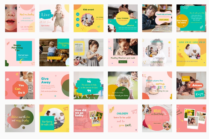 Childcare Instagram Flyer|facebook Posts| Canva| Diy|marketing| Daycare ...