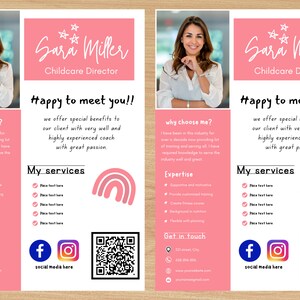Director Childcare Flyer Template |meet Director| Daycare Flyer | A4 ...