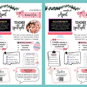 Childcare Newsletter Template| A4 Size| 5 by 7 | Monthly| Day Care ...