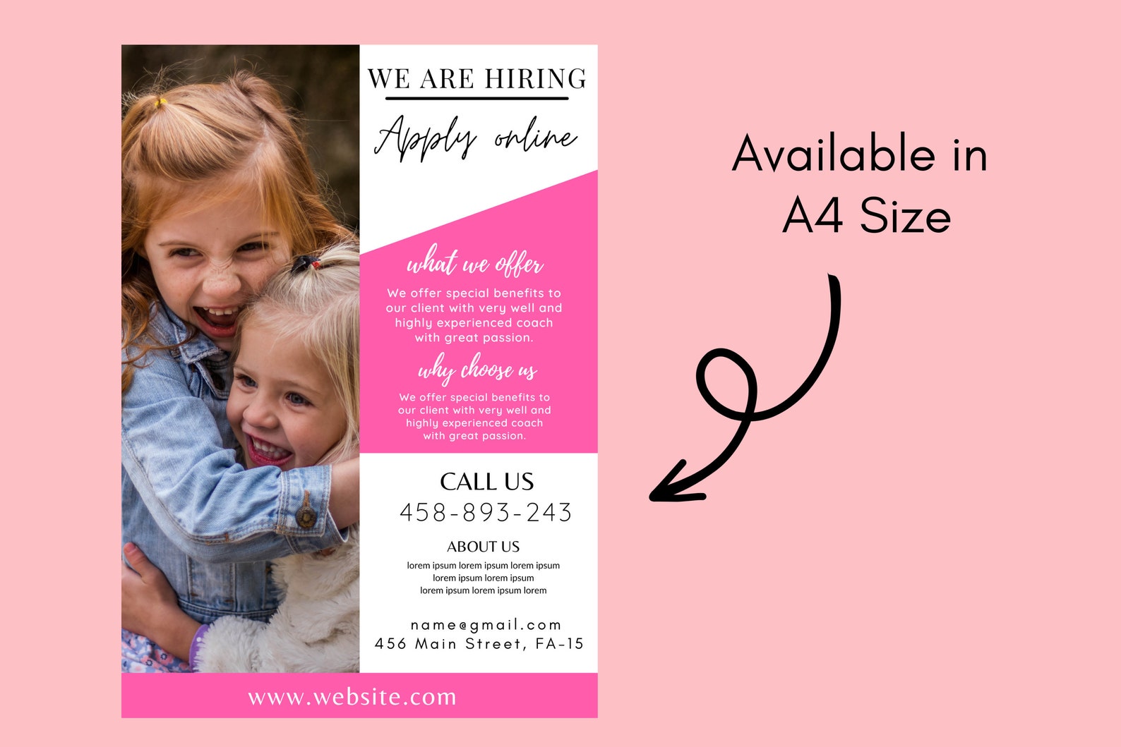 Childcare Flyer| Preschool Flyer| QR Code| Daycare Flyer |A4 Size ...