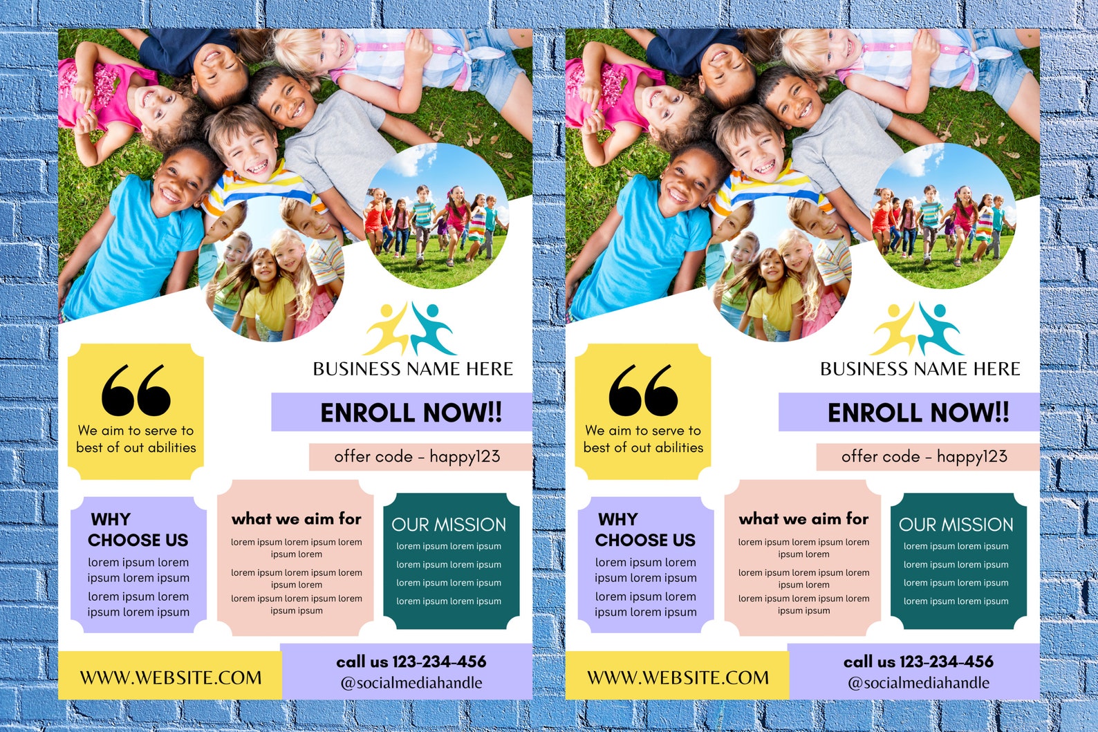 Childcare Flyer Template | QR Code| Daycare Flyer | A4 Size| Family Day ...