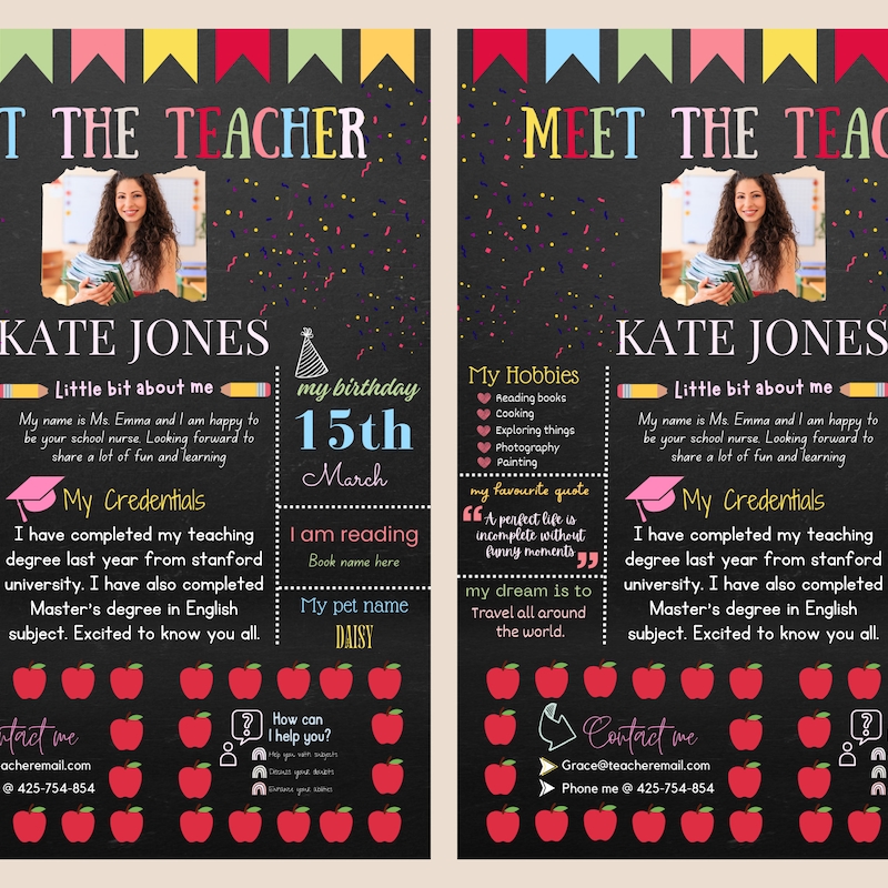 Meet the Director Template - Etsy