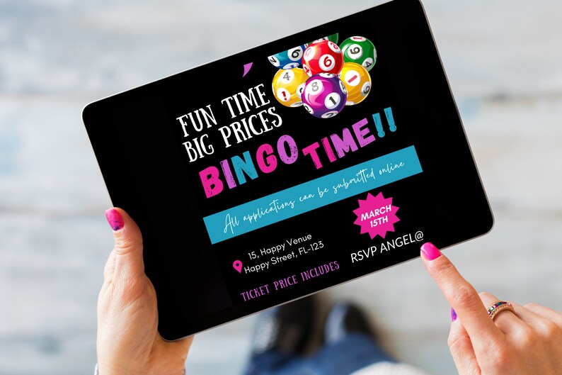 Editable Bingo Flyer| Flyer Template| QR Code| Childcare Flyer |A4 Size ...