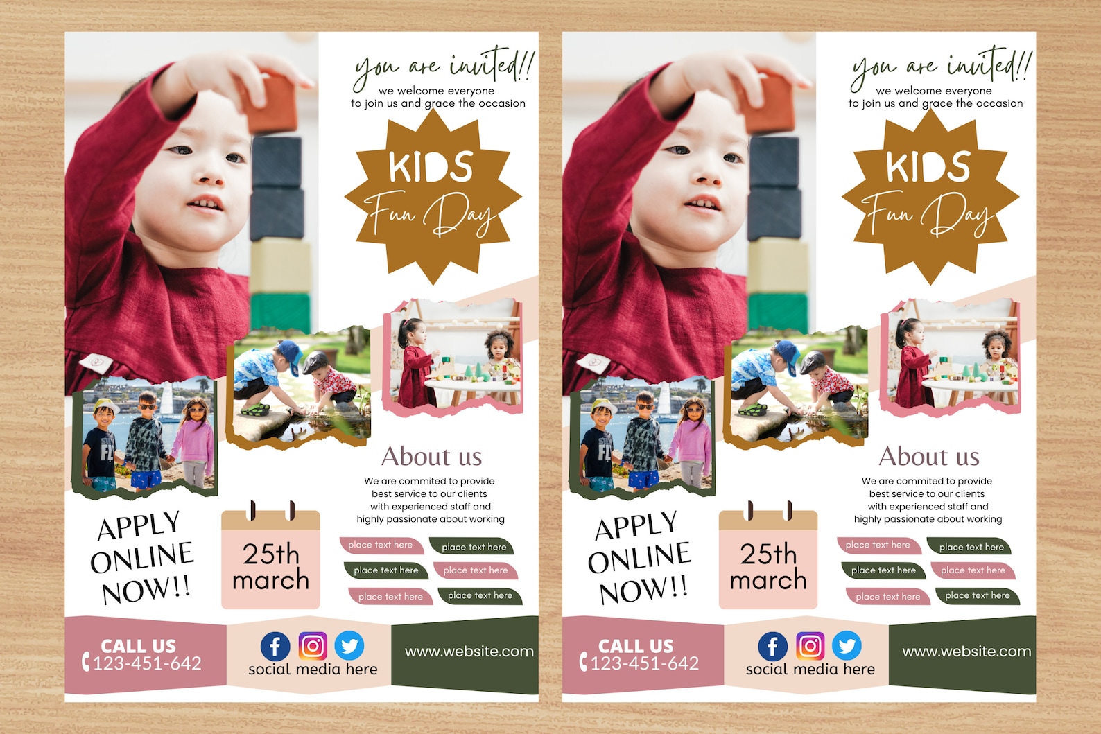 Childcare Flyer Template| QR Code| Daycare Flyer |A4 Size|family Day ...