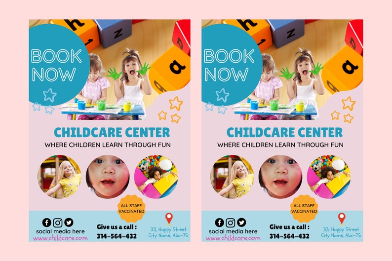 Editable Preschool Flyer Template| QR Code| Daycare Flyer |A4 Size ...