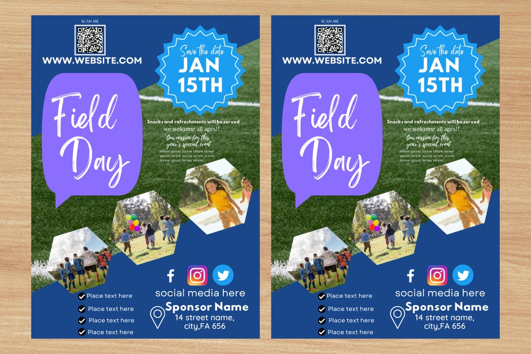 Field Day Flyer| QR Code| Daycare Flyer |A4 Size|family Day Care ...