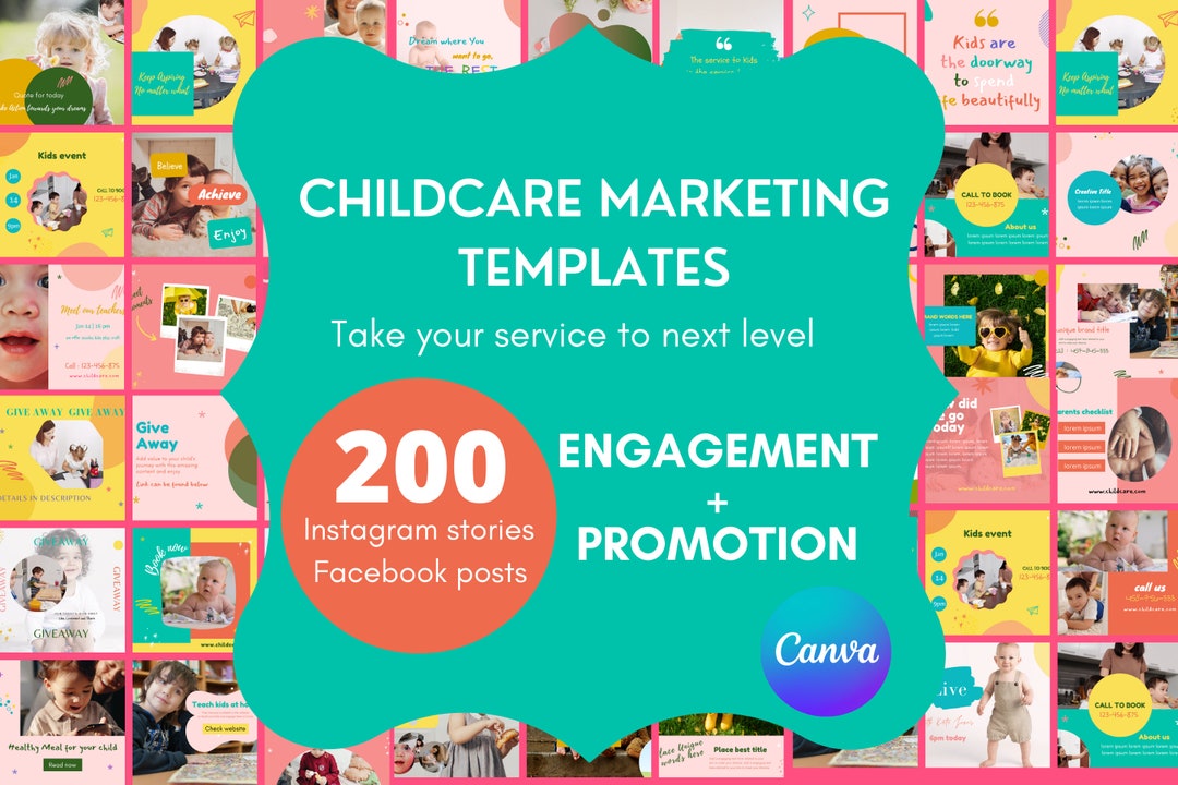Childcare Instagram Flyer|facebook Posts| Canva| Diy|marketing| Daycare ...