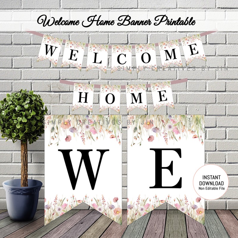 Welcome Home Banner - Etsy