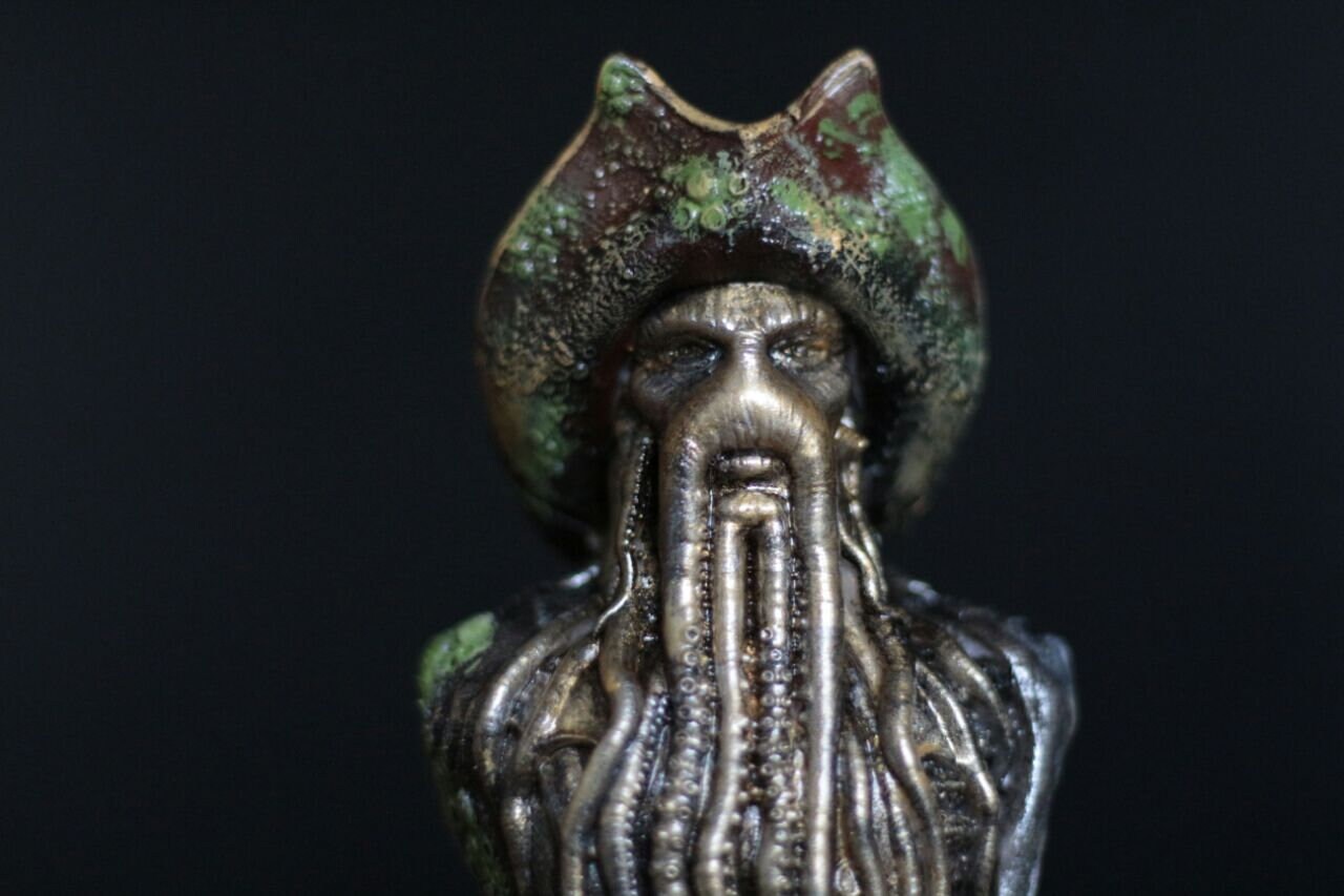 Pirates of Caribbean Davy Jones Bust Davy Jones Pirates of - Etsy