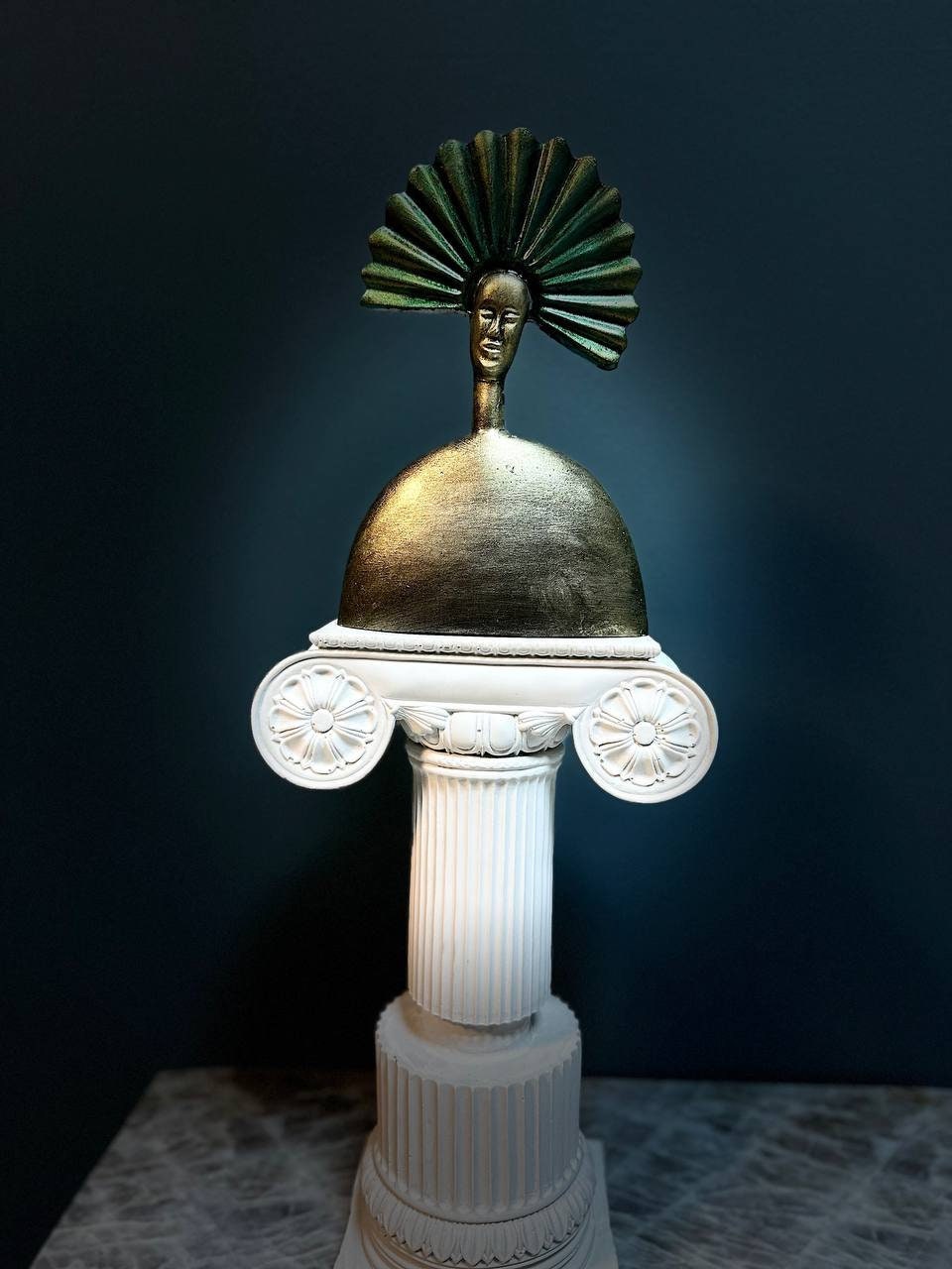 Unique Artwork Sun Head , Best Statue for Home , Handmade Resin ...