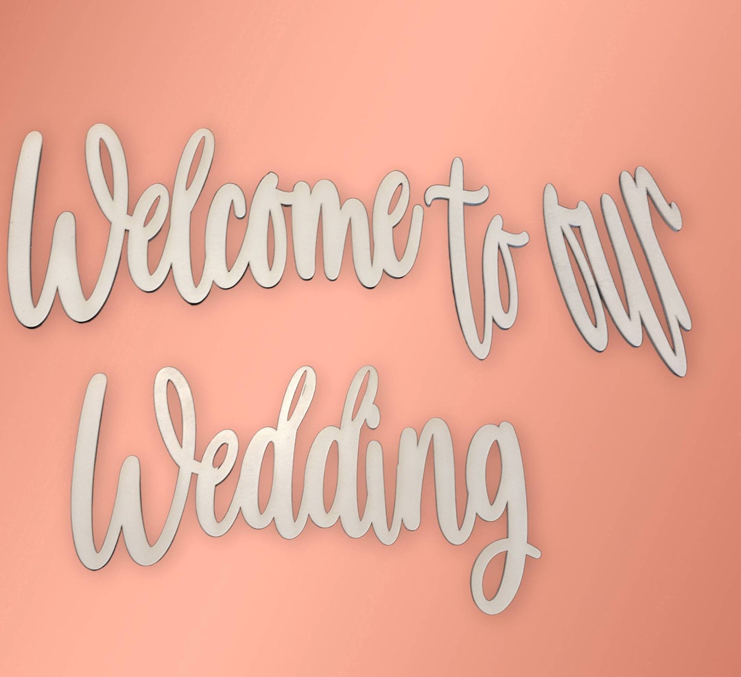 Welcome to Our Wedding Sign, Custom Wooden Sign, Welcome Wedding Sign ...