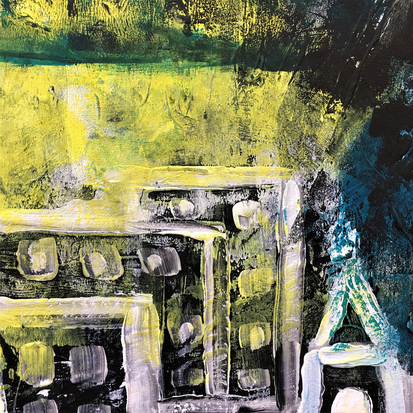 Charles Bukowski portrait. Original acrylic painting on | Etsy