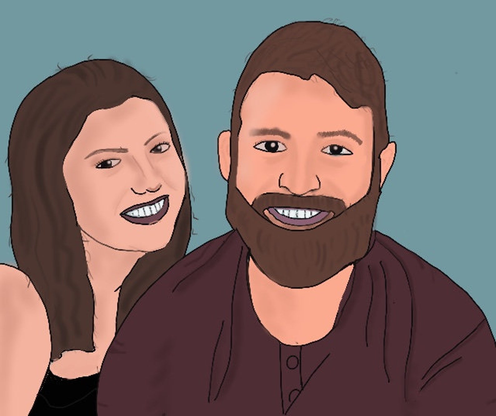 Custom Digital Prints - Portraits, Selfies, Cartoon Yourself - Etsy