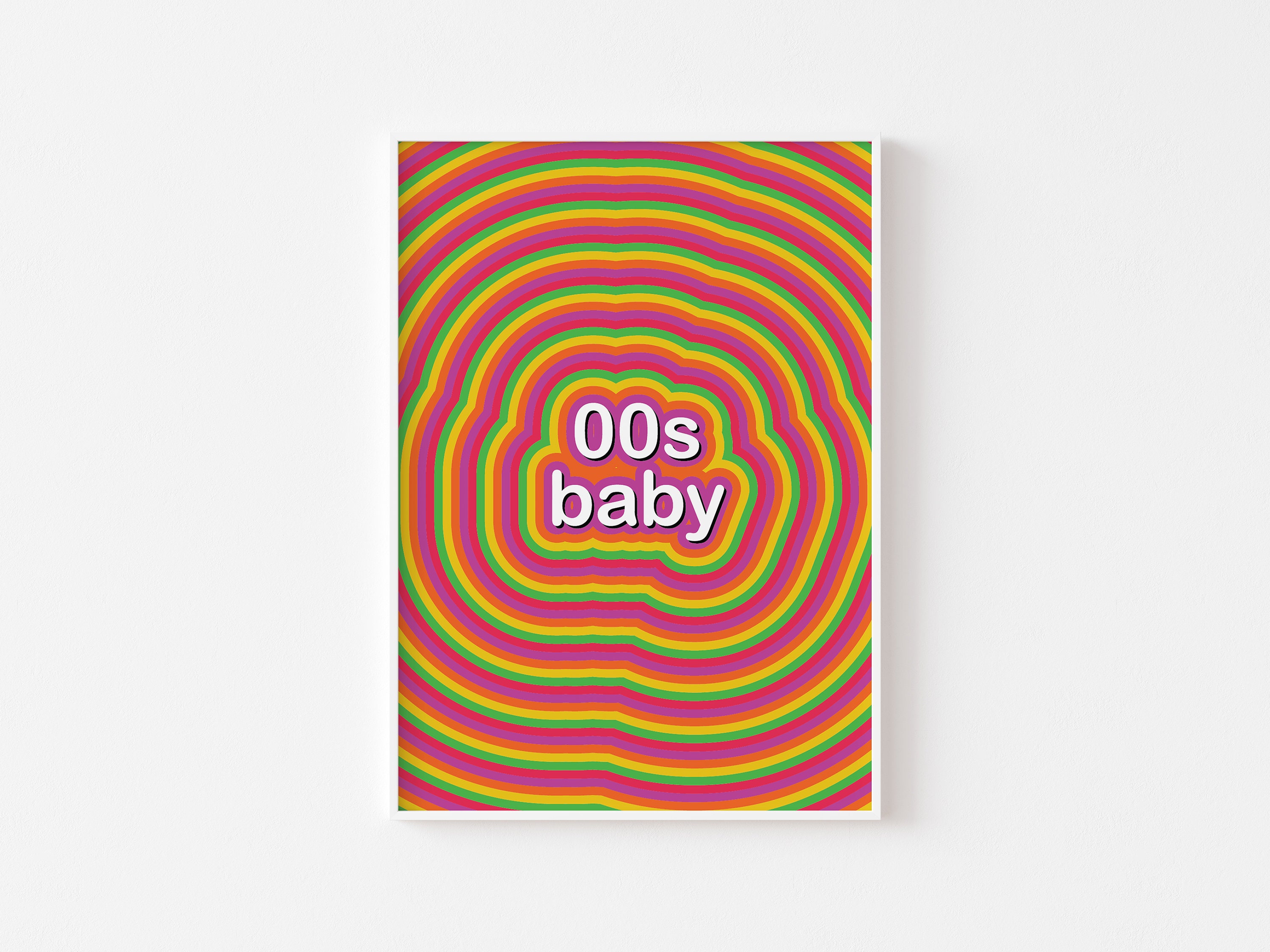 00s Baby Print, 8.5 X 11 Print, Graphic Design Print, Retro Print ...