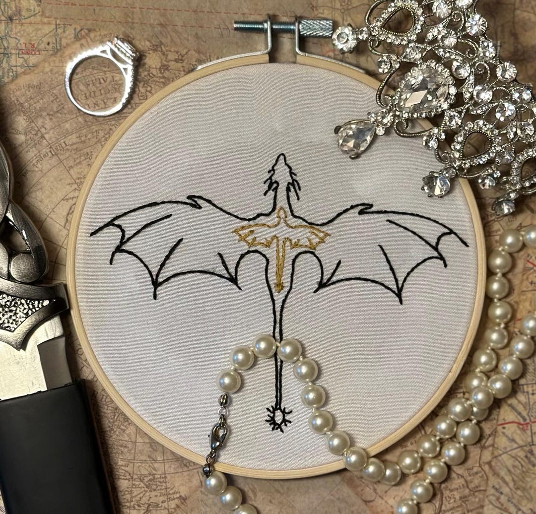 Fourth Wing Embroidery - Etsy