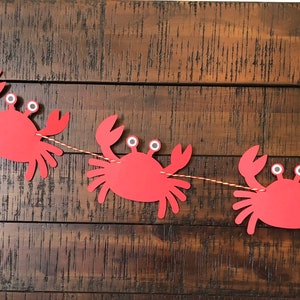 Crab Banner/under the Sea Birthday Banner/ Ocean Banner/birthday Banner ...
