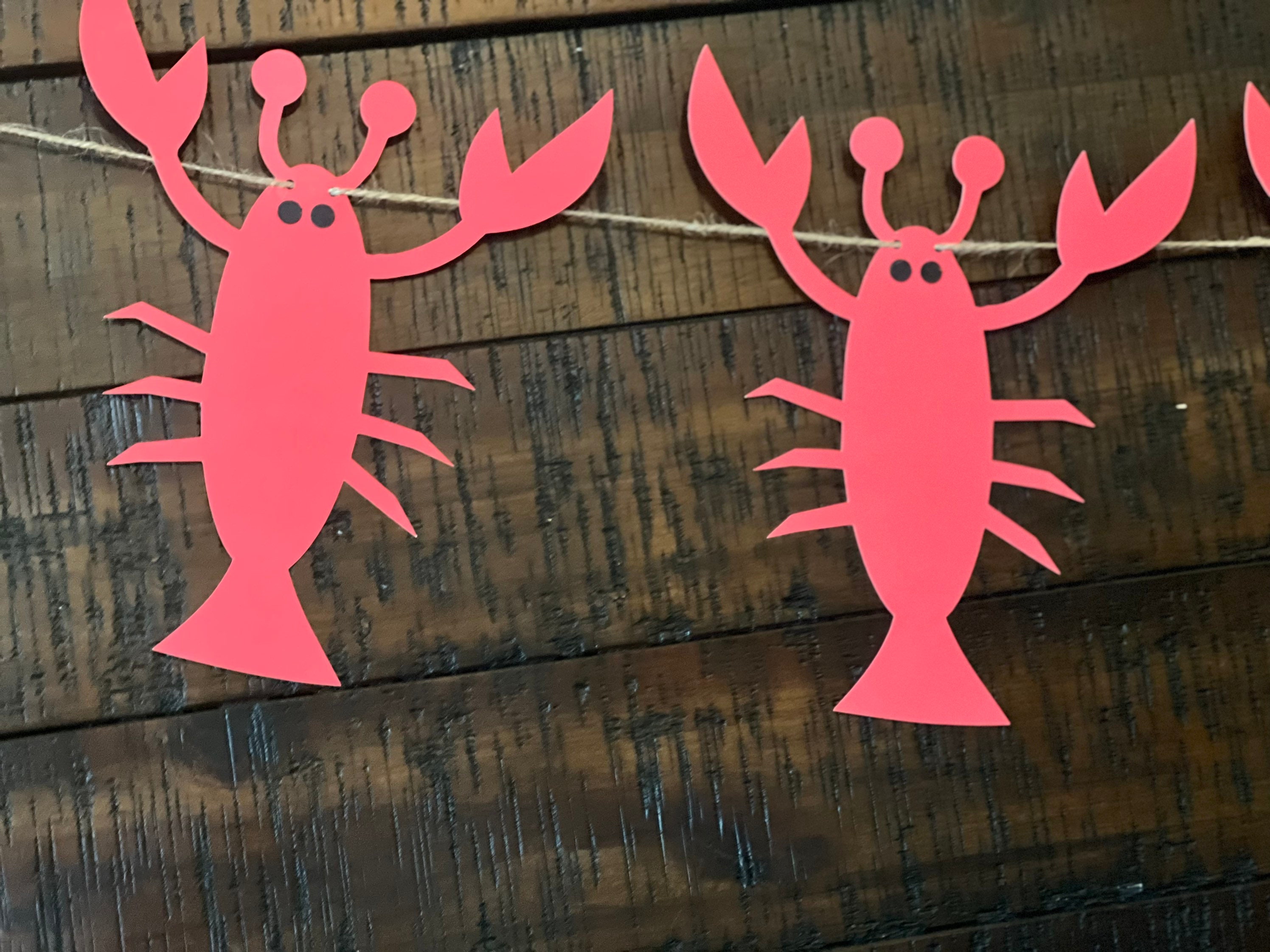 Lobster Banner / Lobster Garland/ Under the Sea Party/ Ocean Decor ...