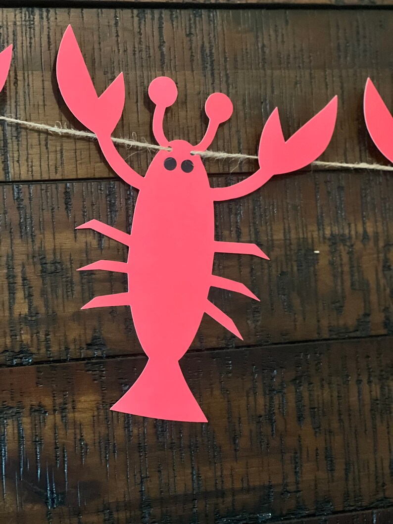 Lobster Banner / Lobster Garland/ Under the Sea Party/ Ocean Decor ...