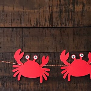 Crab Banner/under the Sea Birthday Banner/ Ocean Banner/birthday Banner ...