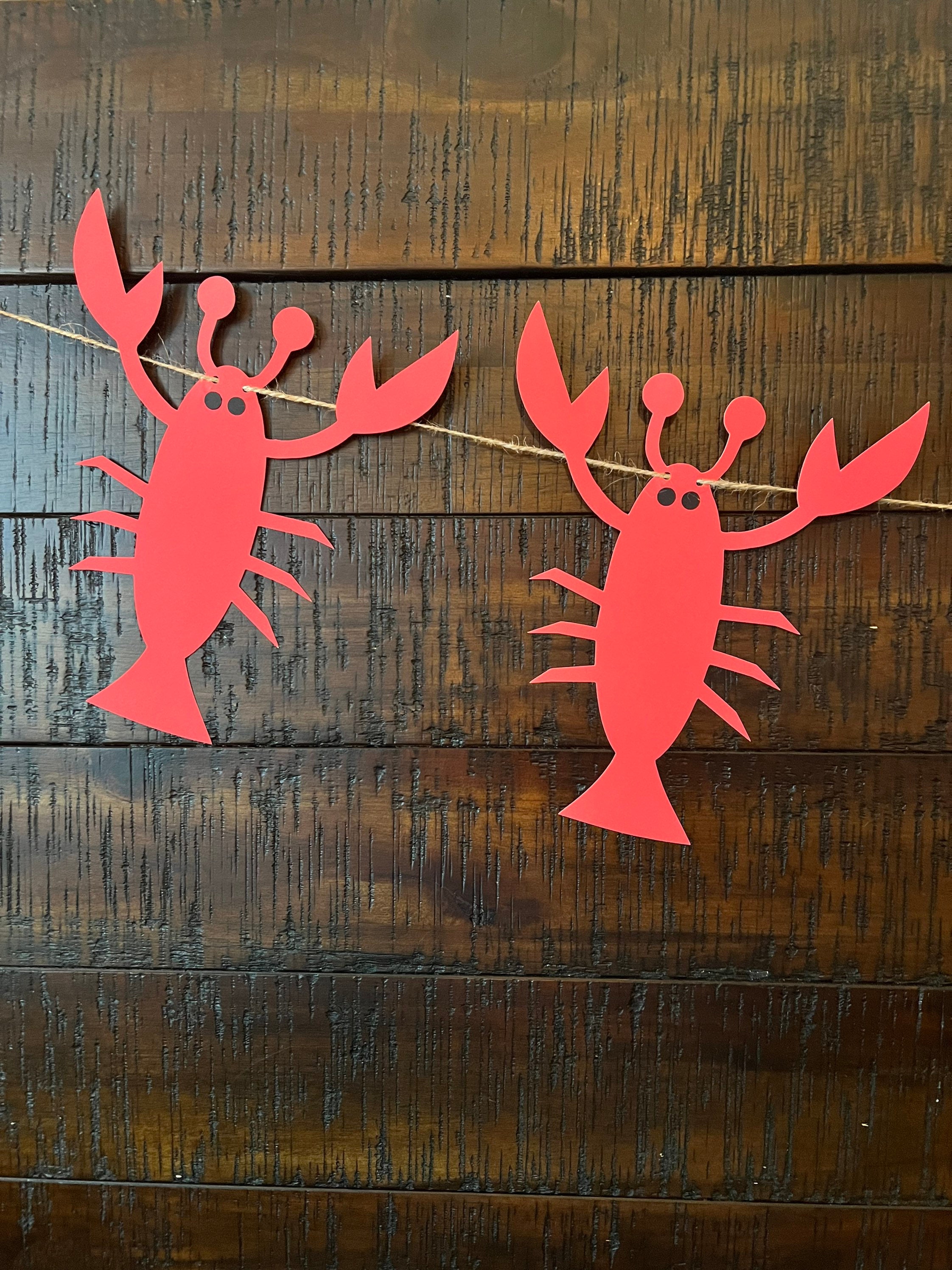 Lobster Banner / Lobster Garland/ Under the Sea Party/ Ocean Decor ...