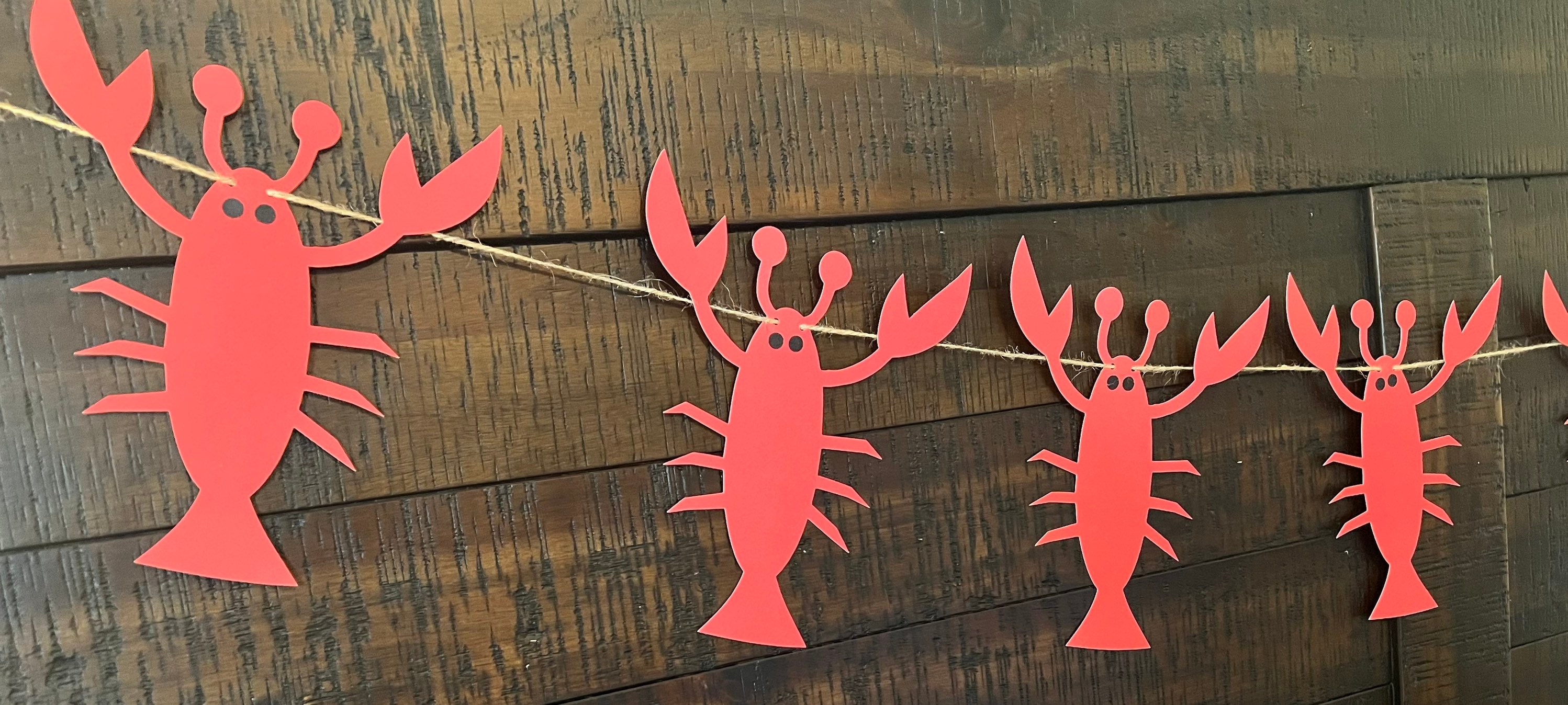 Lobster Banner / Lobster Garland/ Under the Sea Party/ Ocean Decor ...