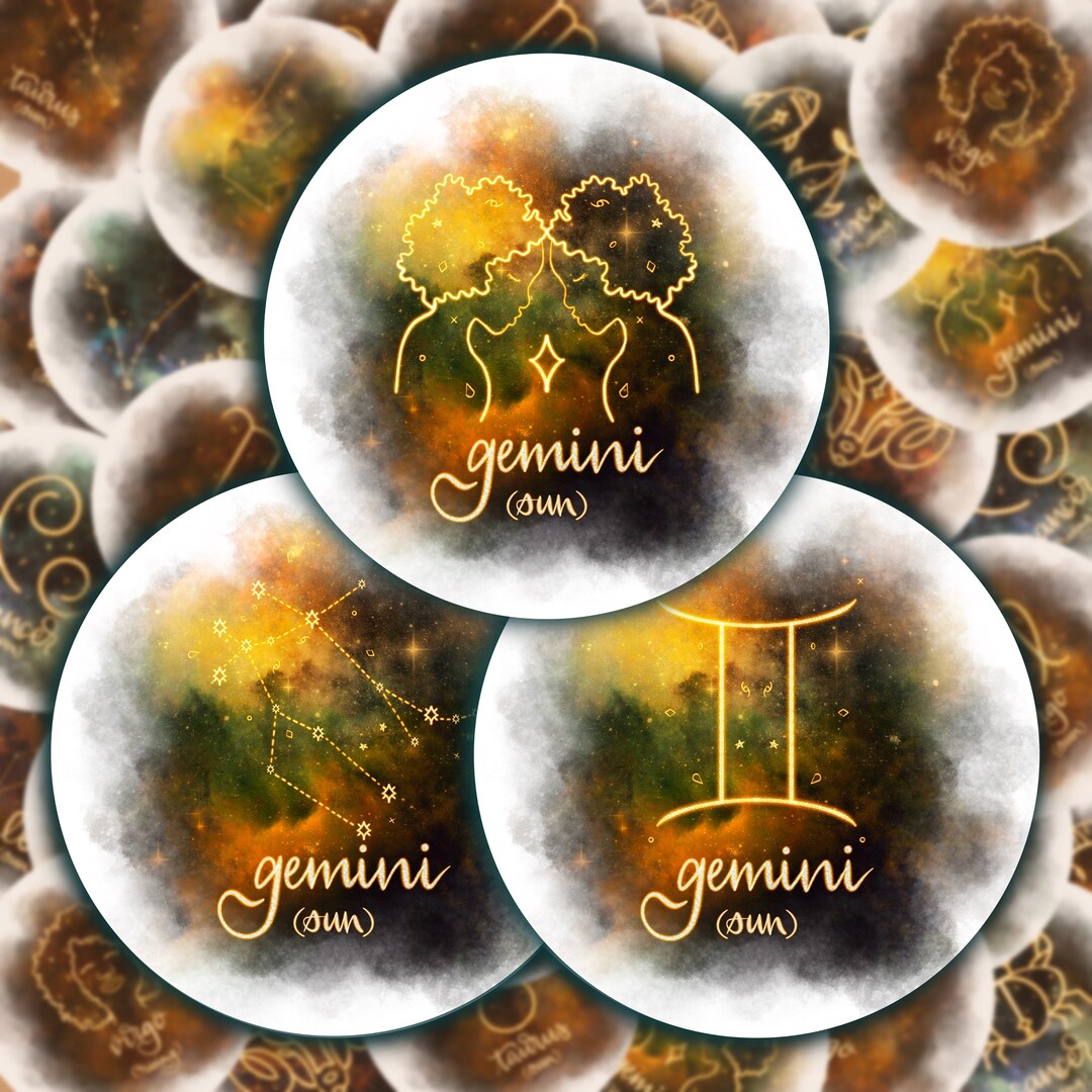 Zodiac Sun Sign Custom Sticker Pack - Etsy