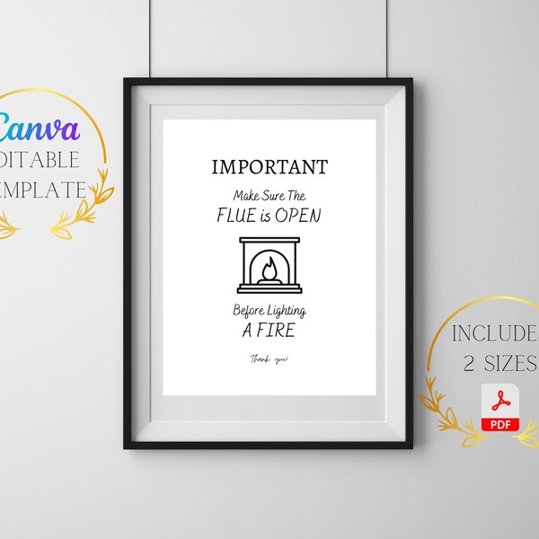 Fireplace Signs - Etsy