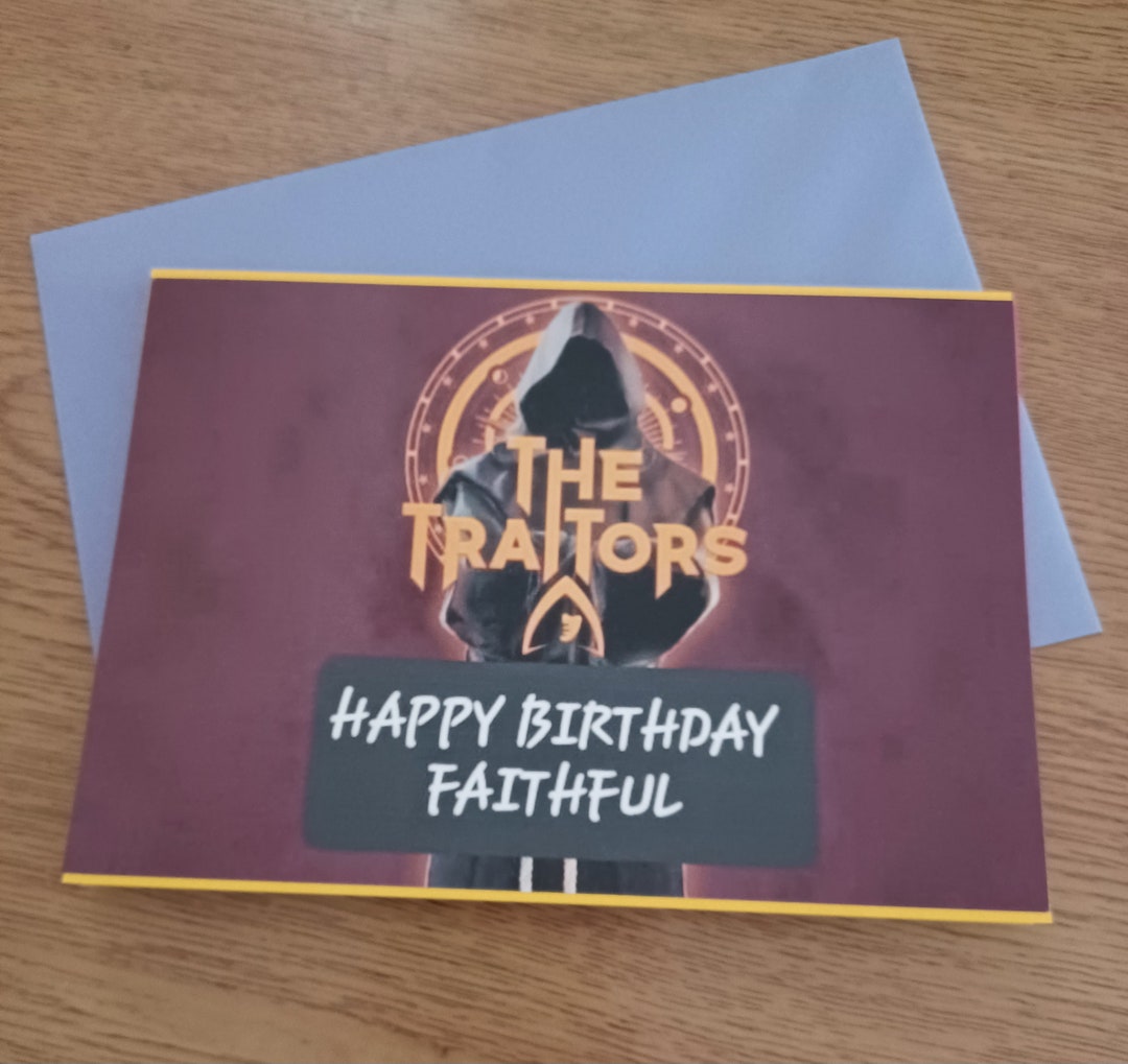 The Traitors Birthday Card - Etsy