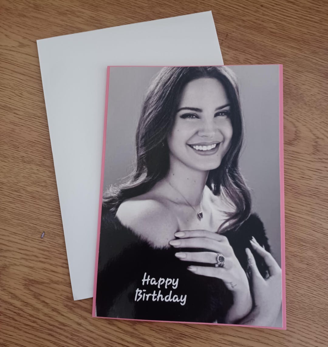 Lana Del Rey Birthday Card - Etsy