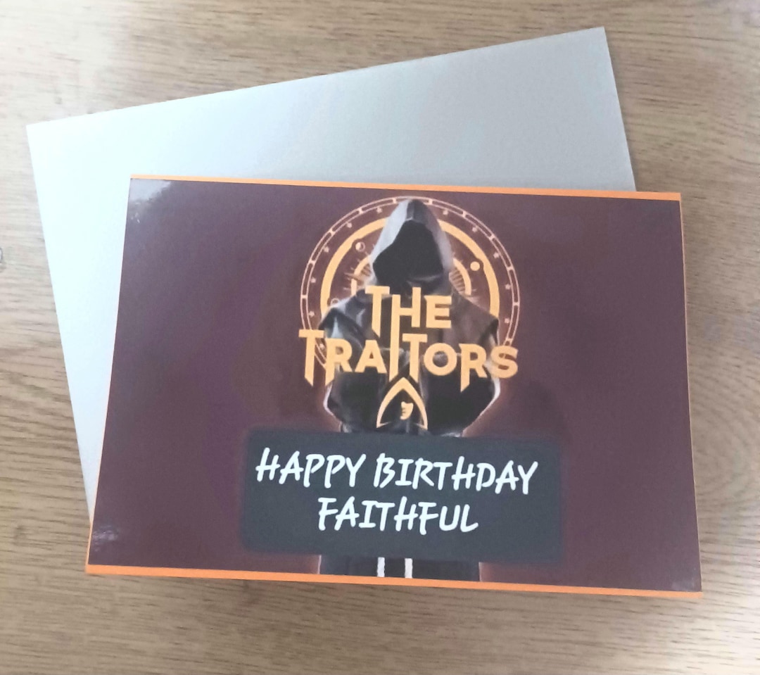 The Traitors Faithful Happy Birthday Card - Etsy