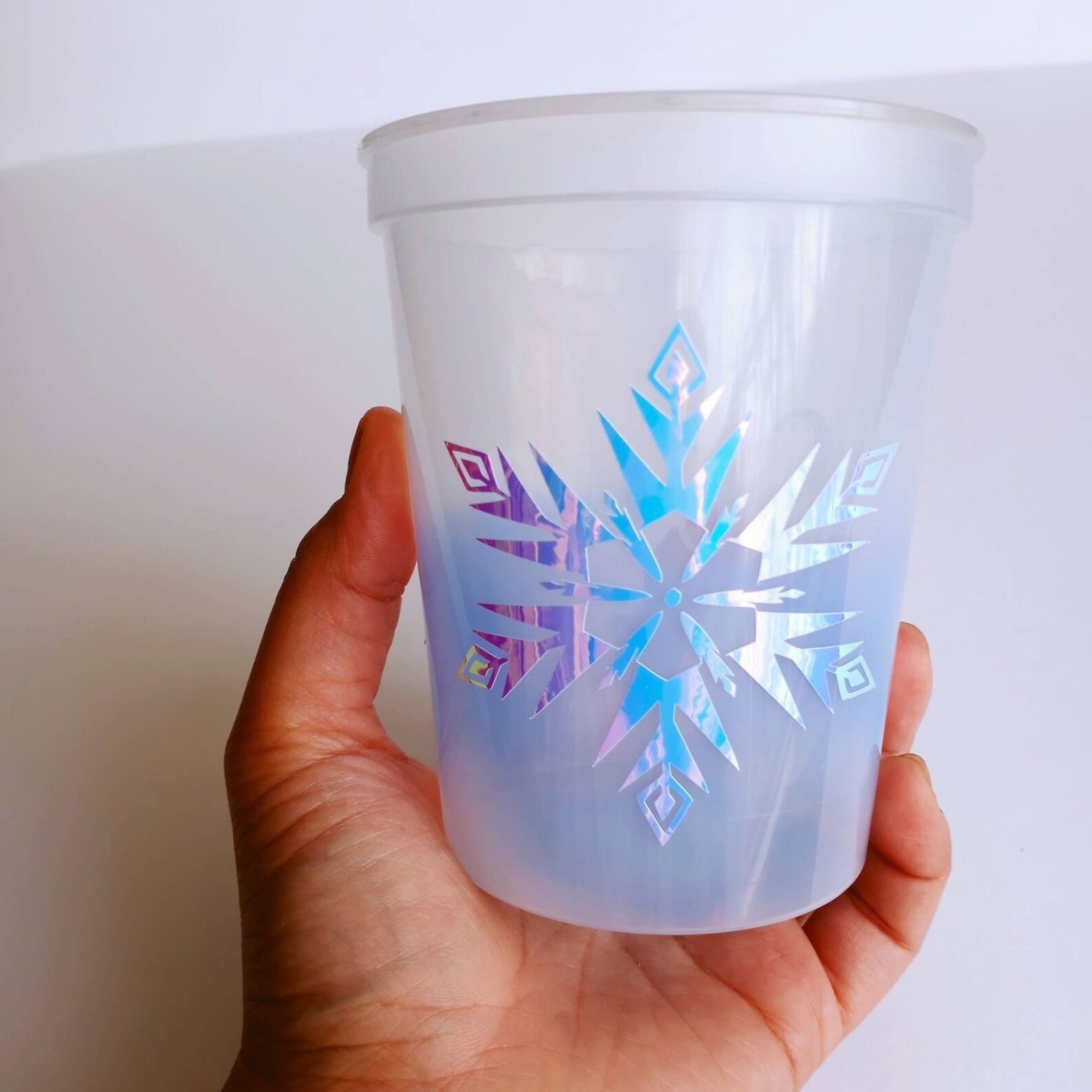 Frozen Snowflake Color Changing Cup 16 Oz. Mood Cup Frozen - Etsy