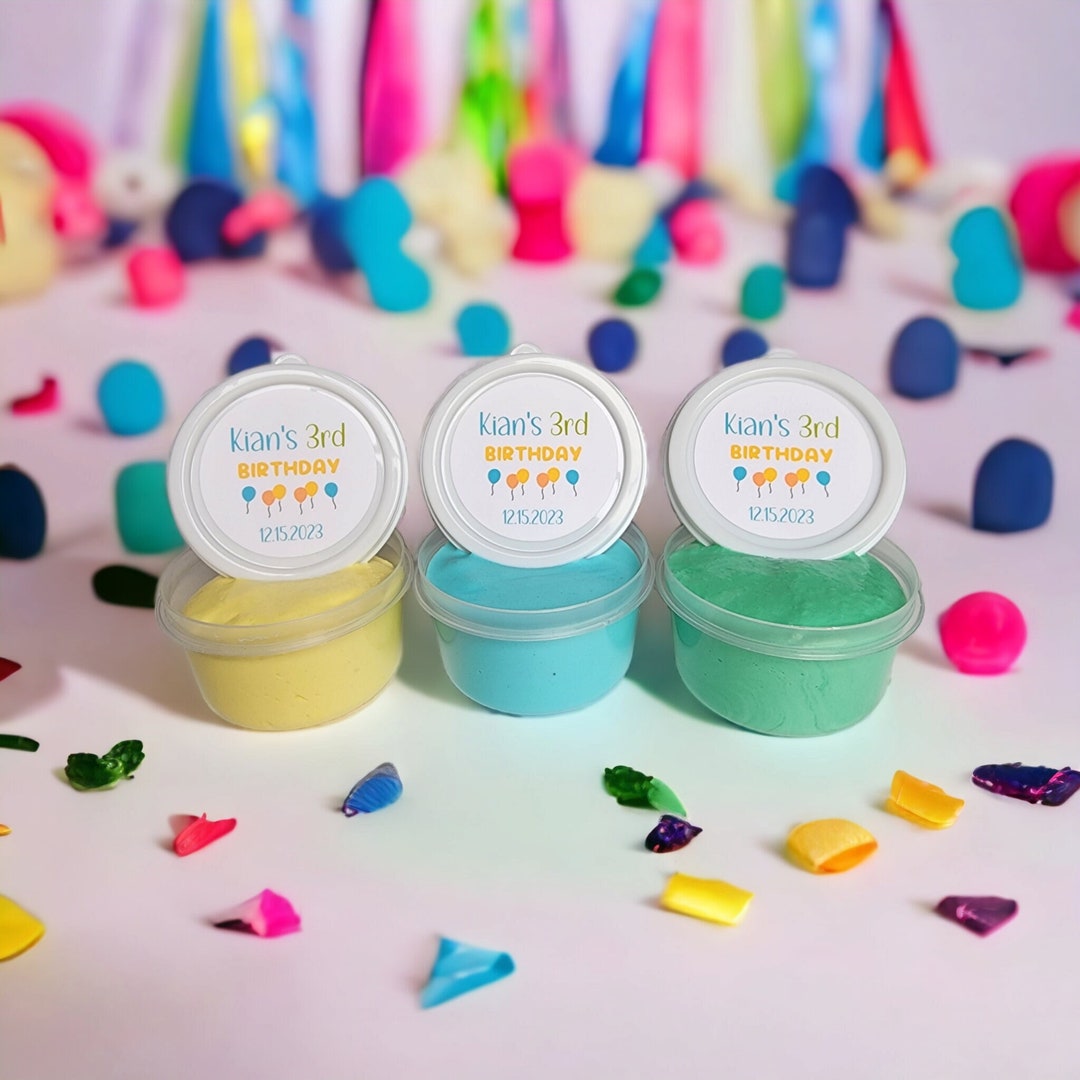 Mini Butter Slime Birthday Favors | Sensory Birthday Ideas | Scented ...