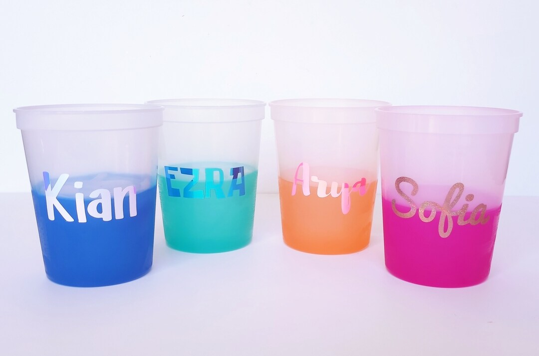 Personalized Color Changing Cup | Custom 16 Oz. Cup | Party Favor for ...