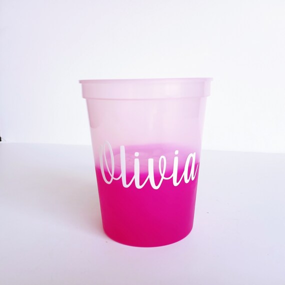 Color Changing Cup Custom 16 Oz. Stadium Cup Personalized | Etsy