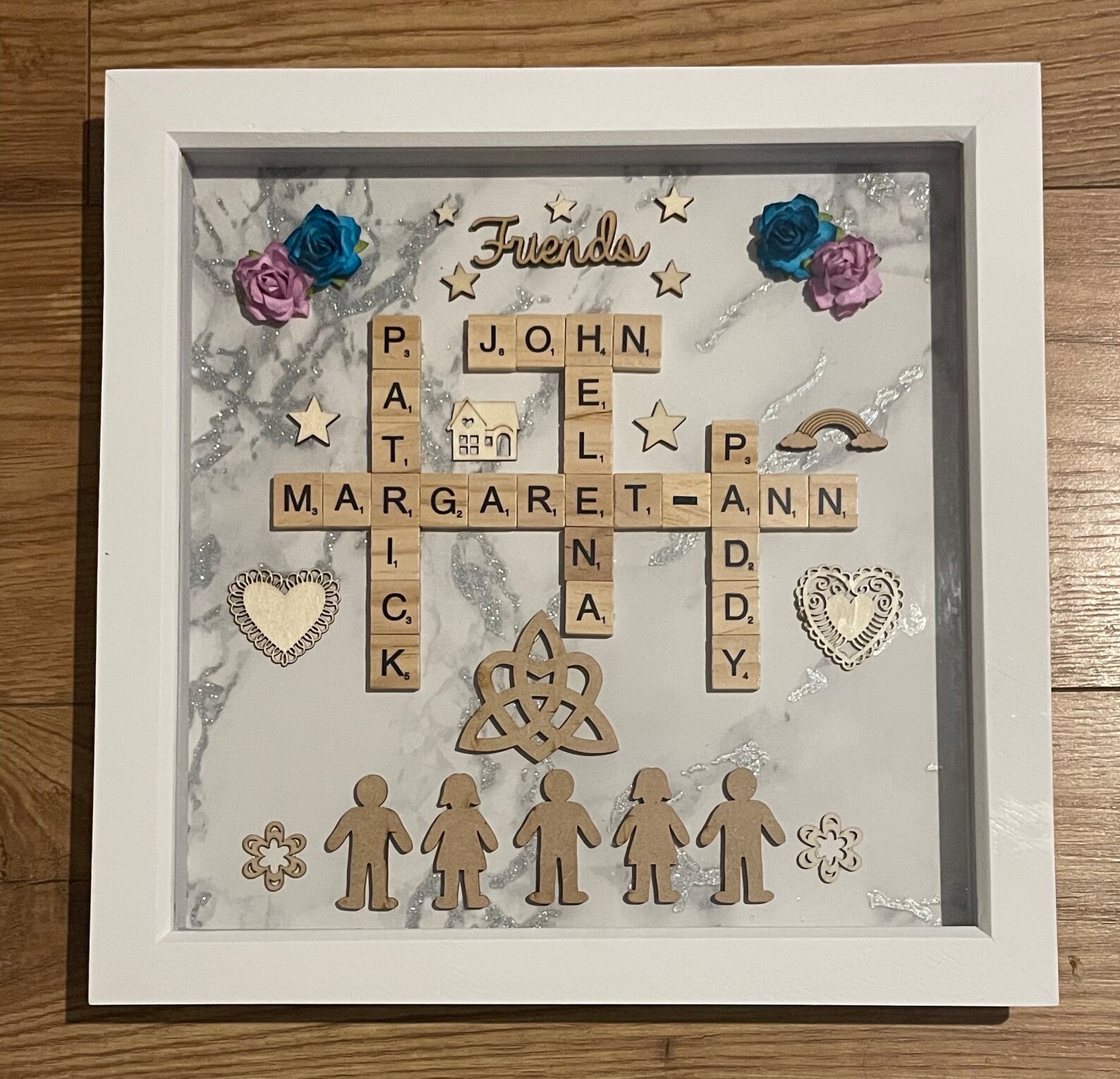 Personalised Scrabble Frame large Size - Etsy