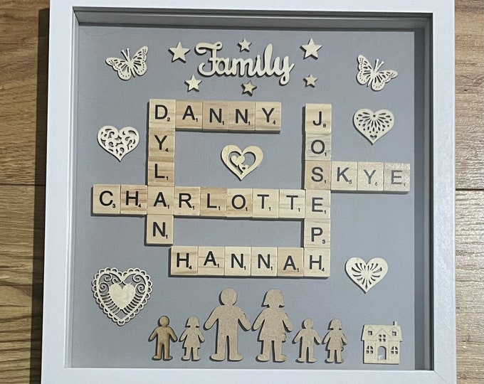 Personalised Scrabble Frames - Etsy