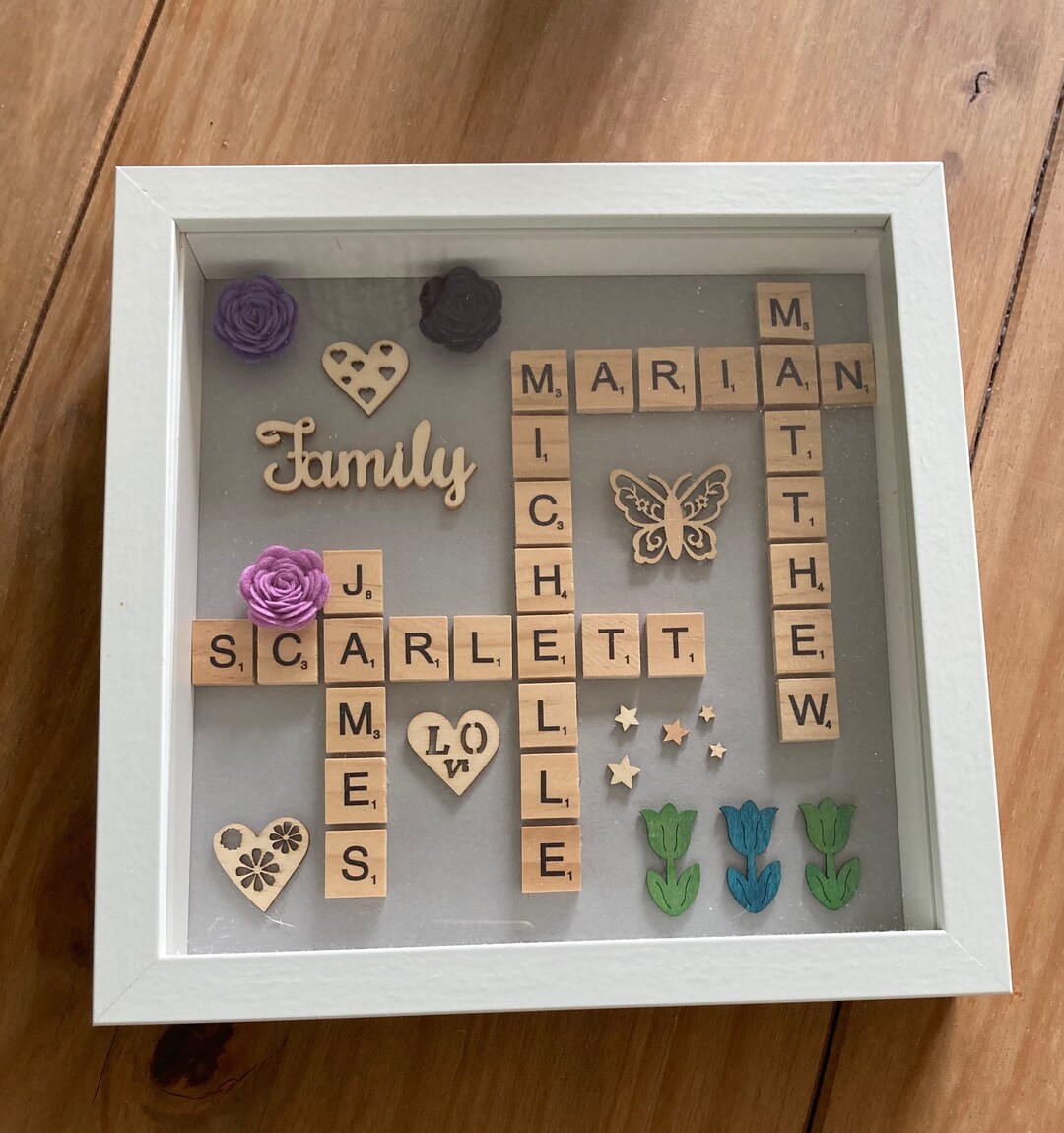 Personalised Scrabble Frames - Etsy