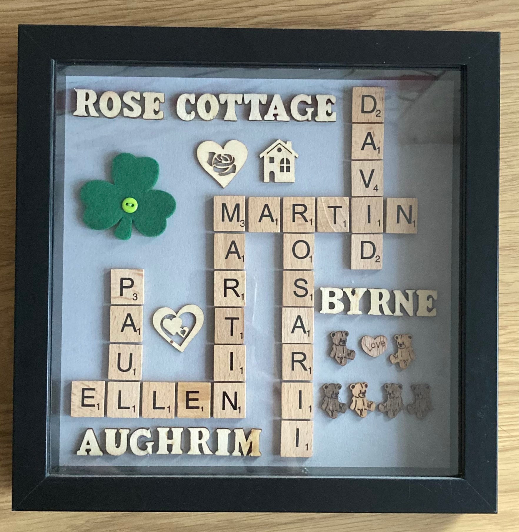 Personalised Scrabble Frames | Etsy UK