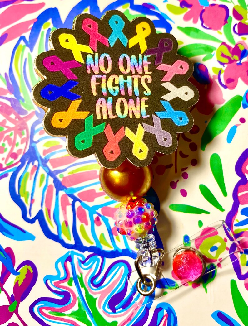 No One Fights Alone Badge Reel - Etsy