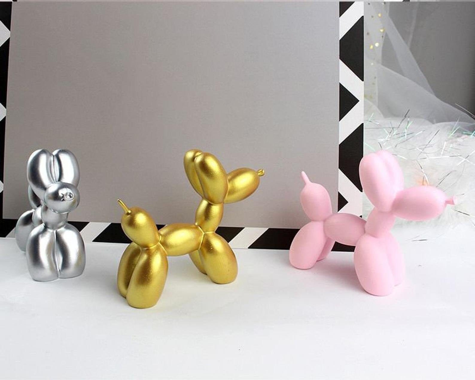 Jeff Koons Inspired Poop Balloon Dog Statue Home Decoration, 43% OFF