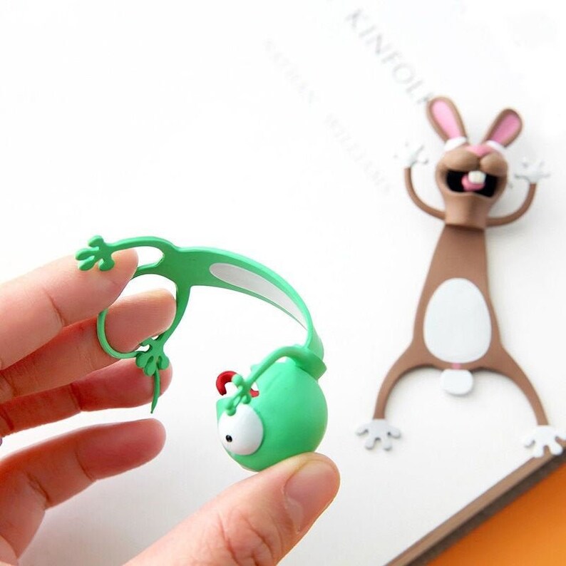 Animals 3D Bookmarks Kids Bookmark Corgi Page Holder Wolf - Etsy
